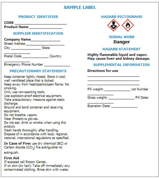 Hazard Communication Standard - Labels | WORK SAFE KENTUCKY